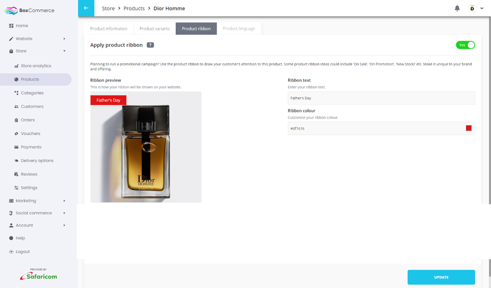 Using Product Ribbons – BoxCommerce