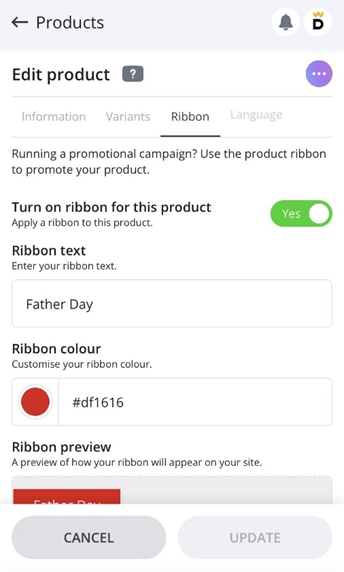 Using Product Ribbons – BoxCommerce